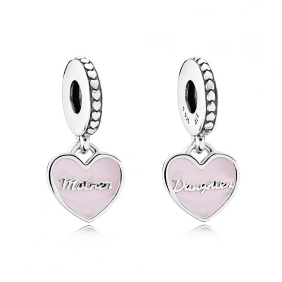 Pandora | Jewelry | Pandora Mother And Daughter Hearts Charm | Poshmark